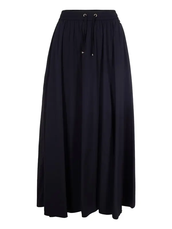 Herno Maxi Skirt With Drawstring Waist - Nero