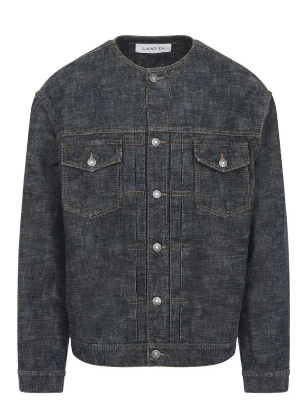 LANVIN Buttoned Denim Jacket - Blue
