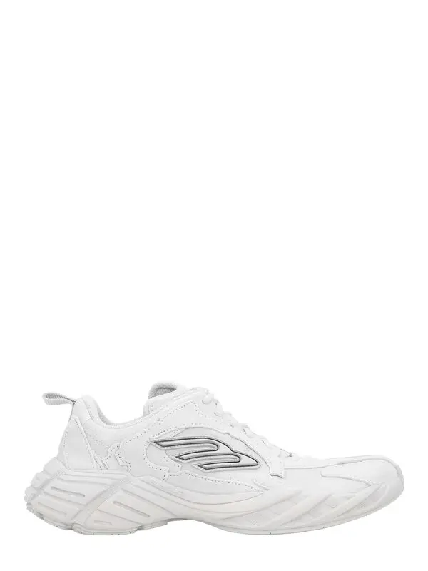 Balenciaga Monday" Calf Leather Sneakers - Grey