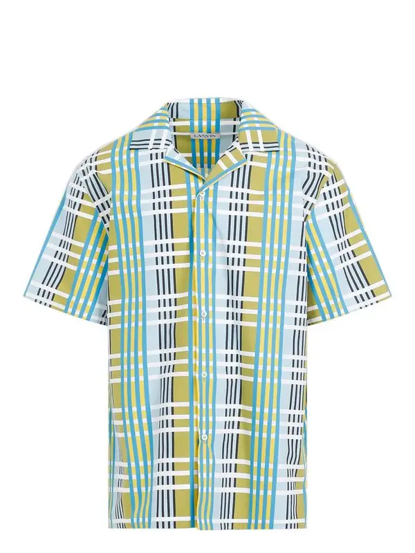LANVIN Checked Cotton Shirt - Multicolour