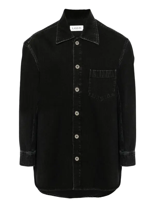 LANVIN Classic Straight Overshirt For - Black