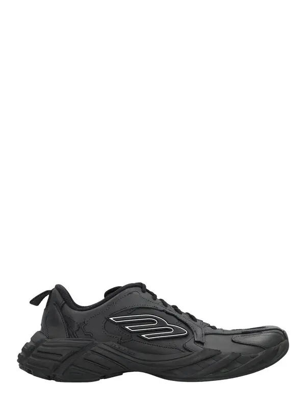 Balenciaga Monday" Lace-up Sneakers - Black