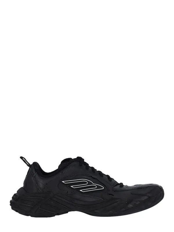 Balenciaga Monday" Lace-up Sneakers - Black