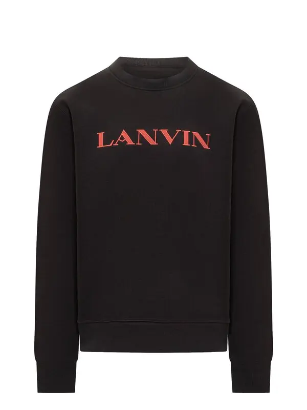 LANVIN Classic Logo Crewneck Sweatshirt - Black
