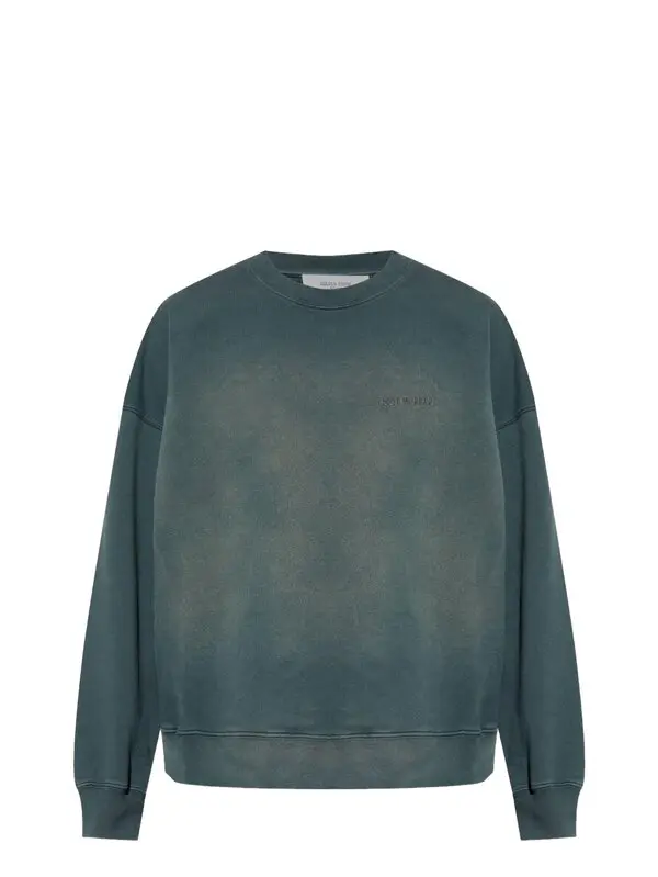 GOLDEN GOOSE Faded Effect Cotton Sweatshirt - Black