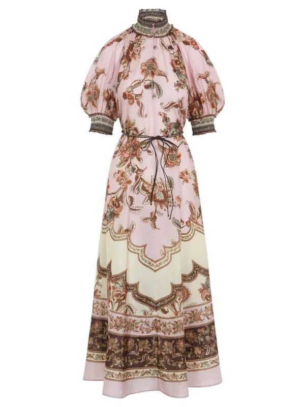 Zimmermann Billow Silk Maxi Dress - Multicolour