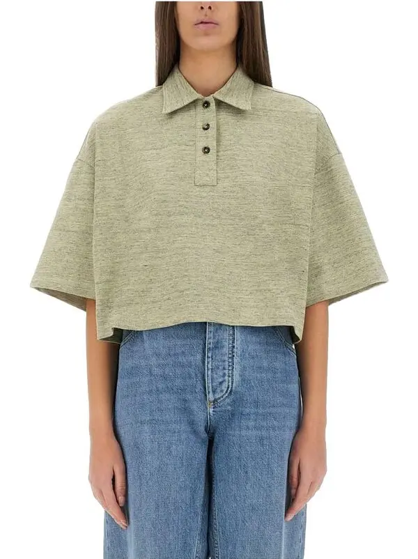 Bottega Veneta Cotton Piqué Polo Shirt - Beige