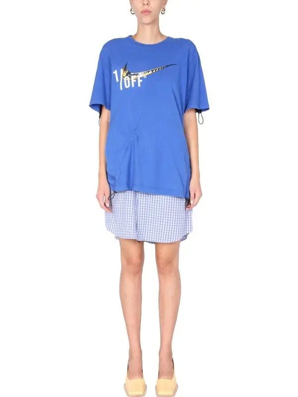 1/OFF PARIS X Nike Upcycled Crewneck T-shirt Dress - Blue