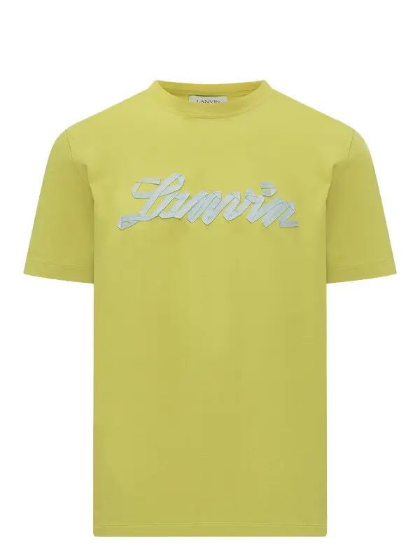LANVIN Embroidered Logo T-shirt - Chamomile