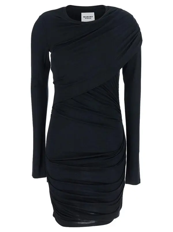 MARANT ETOILE Denise Mini Dress - Black
