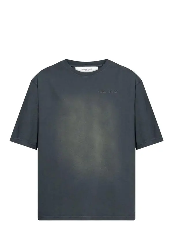 GOLDEN GOOSE Washed Black Gauze T-shirt For - Washedblac