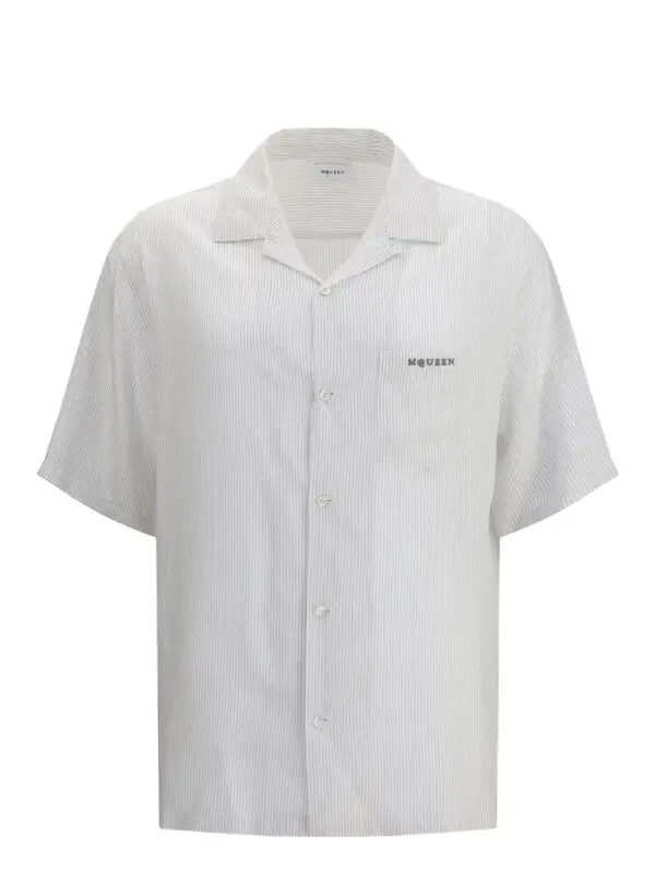 Alexander McQueen Hawaiian Shirt For Fw25 - Whitecharc