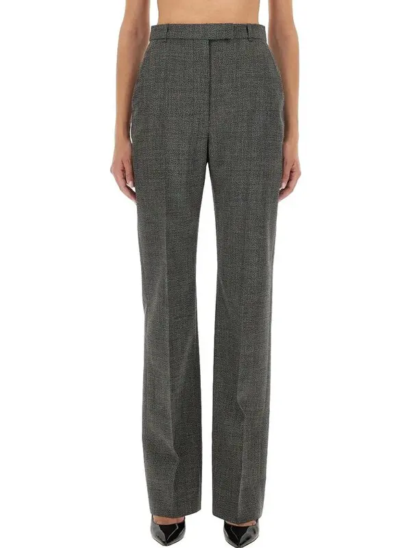 Alexander McQueen Wool Trousers - Grey