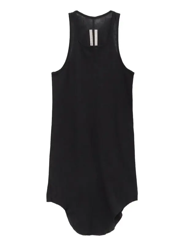 Rick Owens Sleeveless Cotton Tank Top - Black