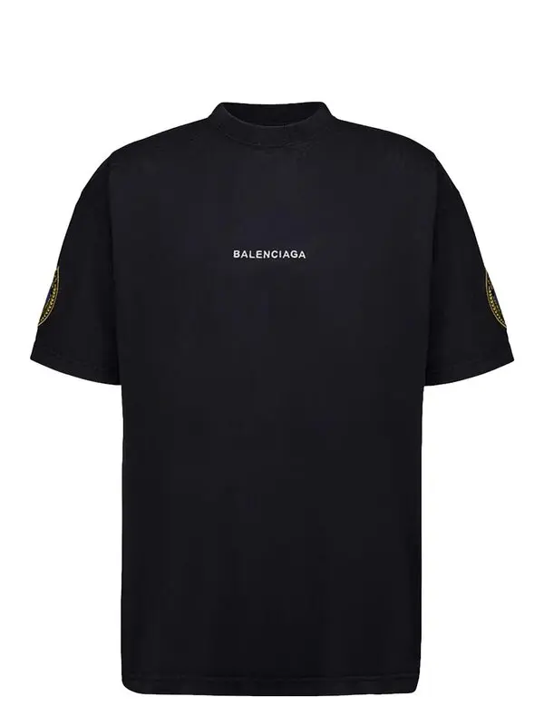 Balenciaga Logo Graphic T-shirt - Black