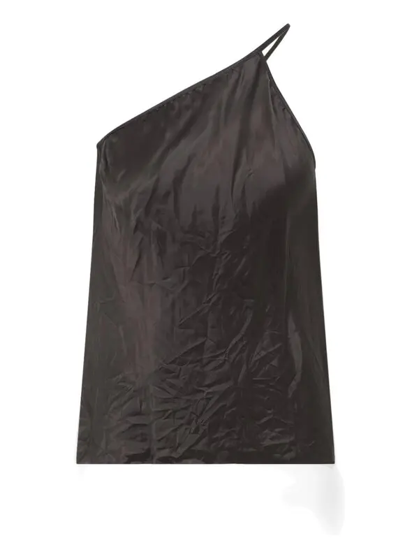 Rick Owens One Shoulder Slip Top - Brown