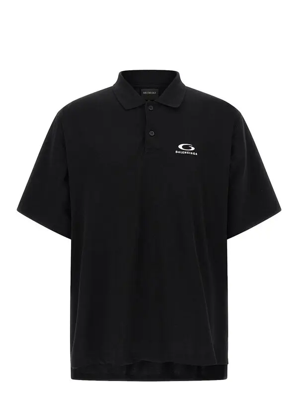 Balenciaga Short Sleeve Regular Polo - Black