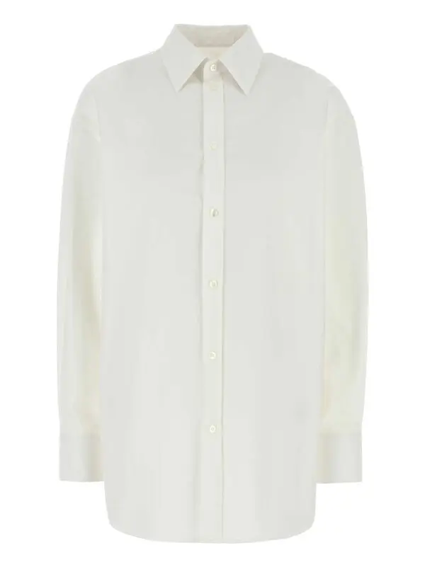 Saint Laurent Cotton Poplin Shirt - Ivory