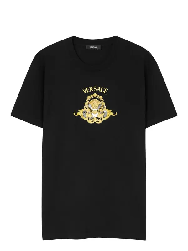 Versace Hall Of Heroes Graphic T-shirt Size - Black