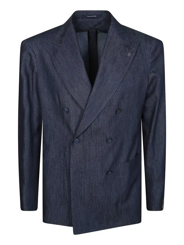 Tagliatore Cotton Double-breasted Jacket - Blu