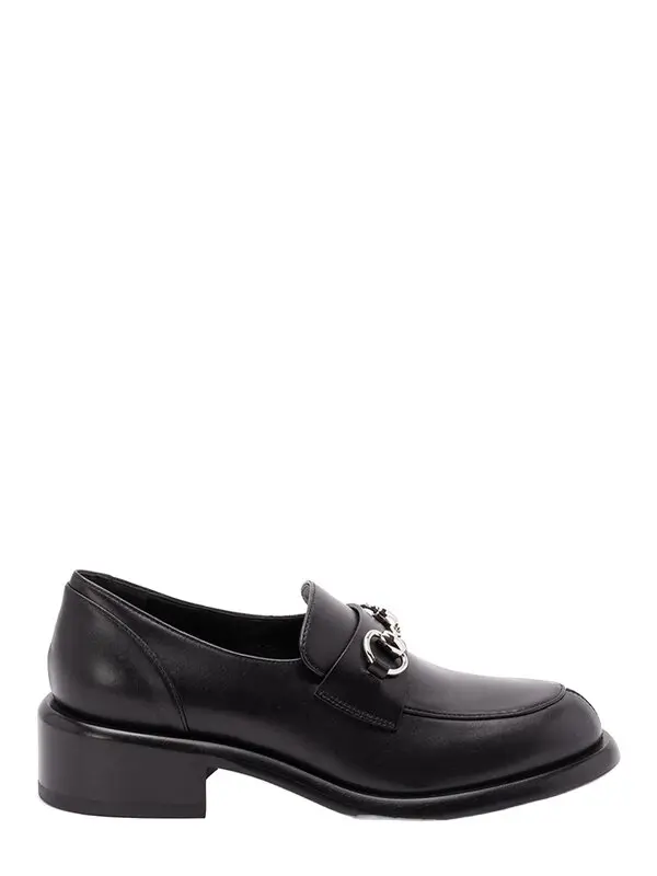 Gucci Jordaan Loafer In Leather With Horsebit Detail - Black
