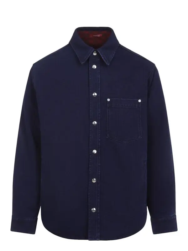 Gucci Reversible Denim Flannel Shirt - Blue