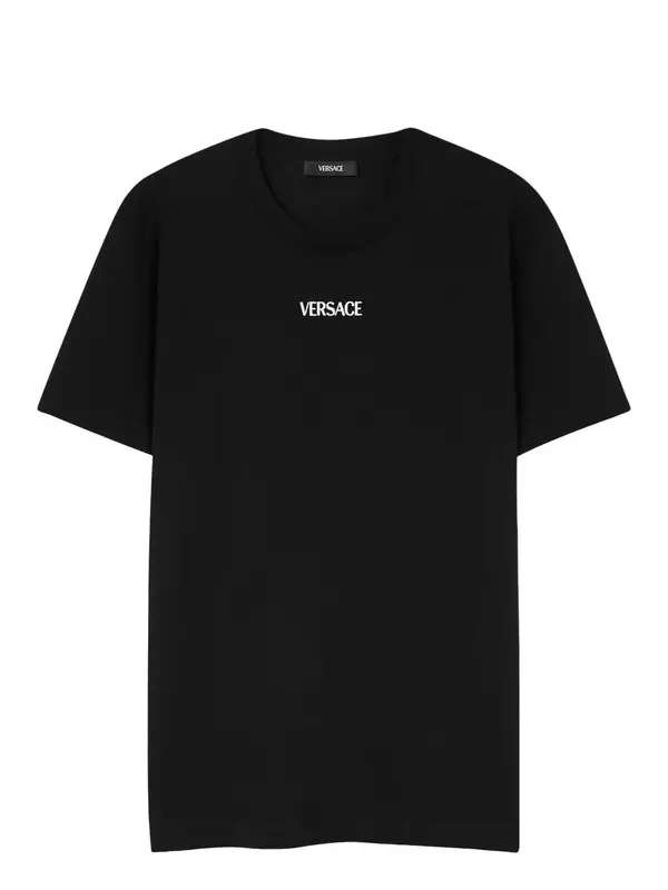 Versace Signature Logo T-shirt Size - Black
