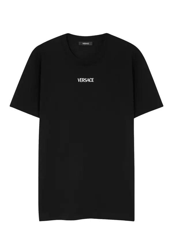Versace Signature Logo T-shirt Size - Black