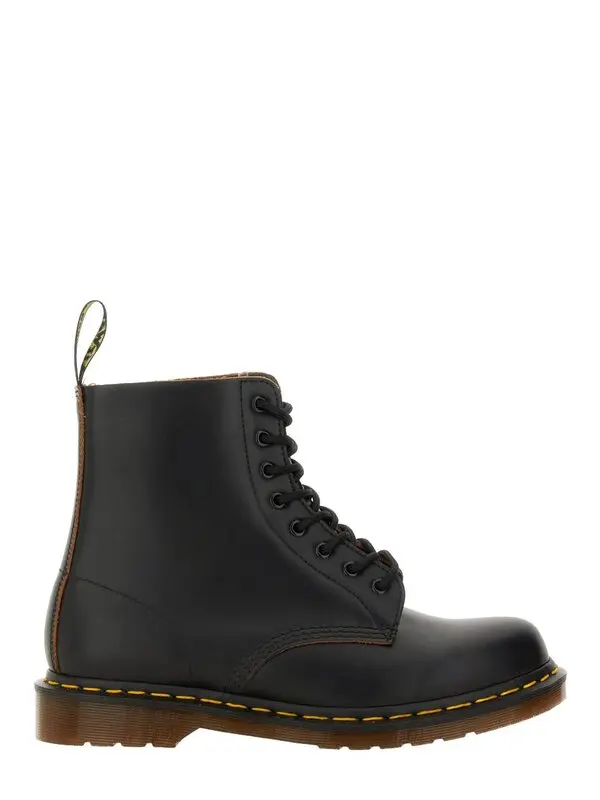 Dr. Martens 1460 Vintage Made In England Lace Up Boots - Black