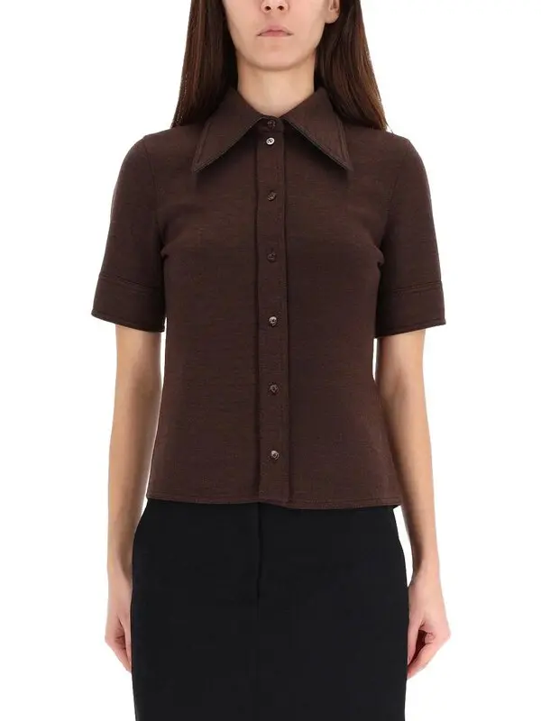 Gucci Half-sleeve Button-up Shirt - Brown