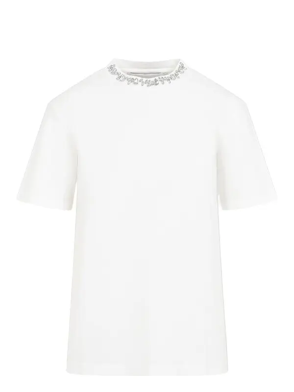 GOLDEN GOOSE Embroidered T-shirt - White