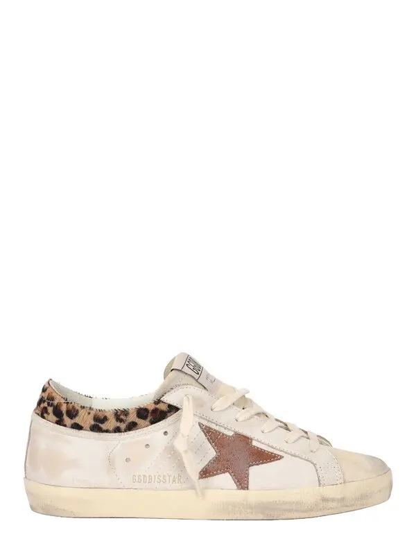 GOLDEN GOOSE Super Star Sneakers With Leopard Print Accents - Multicolor