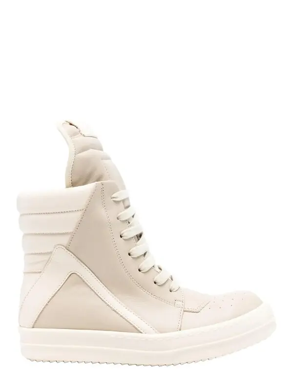 Rick Owens Extended Tongue Geometric Sneakers - Beige
