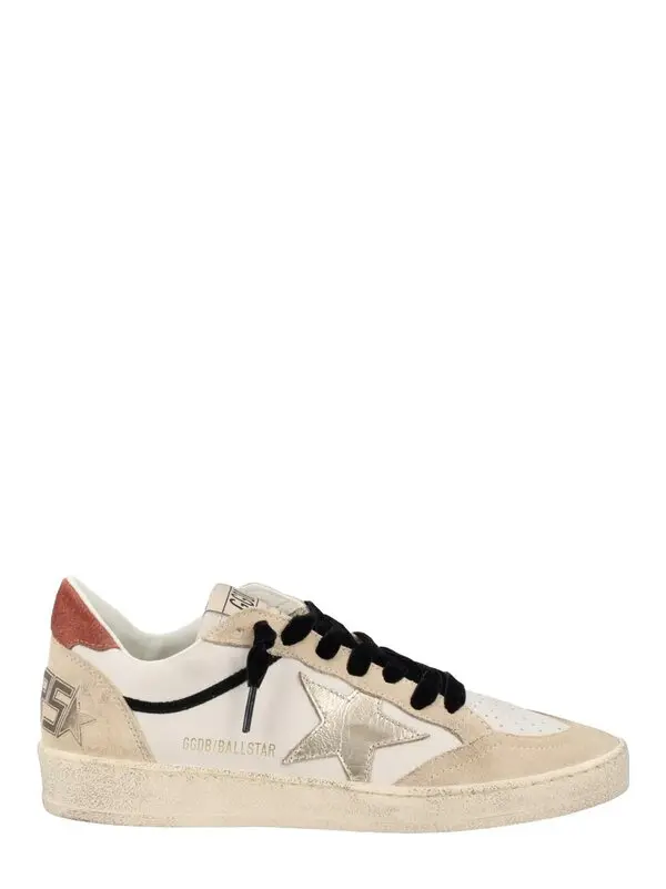 GOLDEN GOOSE Ball Star Padded Collar Leather Sneakers - Multicolour
