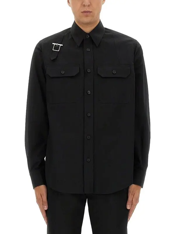 Alexander McQueen 25fw Jacket-shirt Harness - Black
