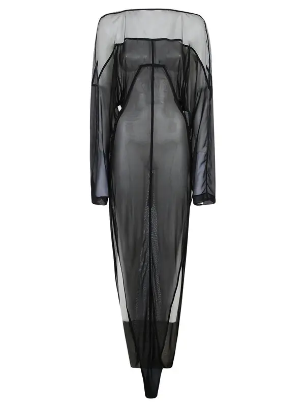 Rick Owens Sheer Maxi Gown - Black