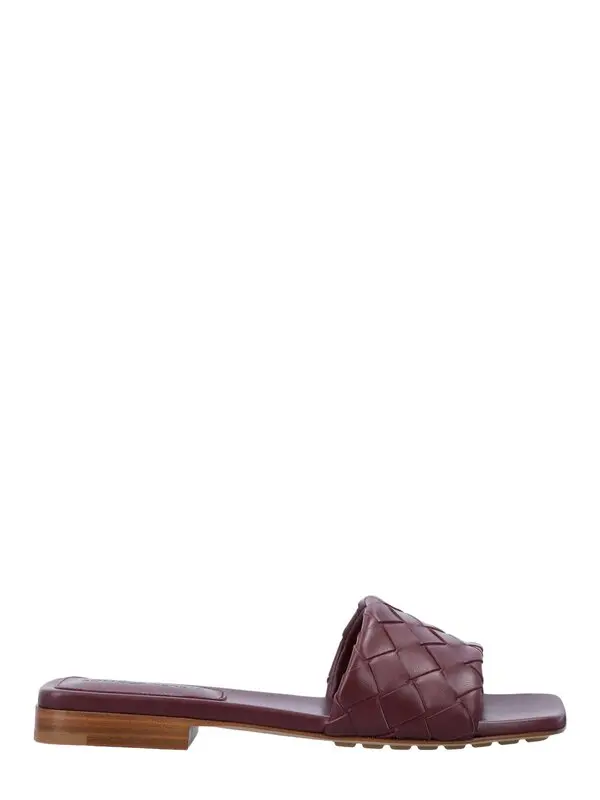 Bottega Veneta Parco Flat Mule - Red