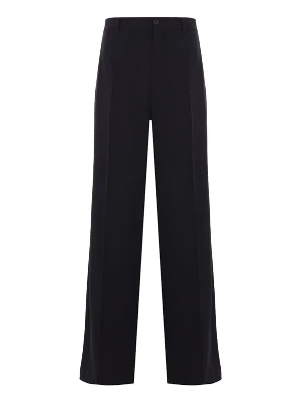 Balenciaga Wide-leg Tailored Trousers - Black