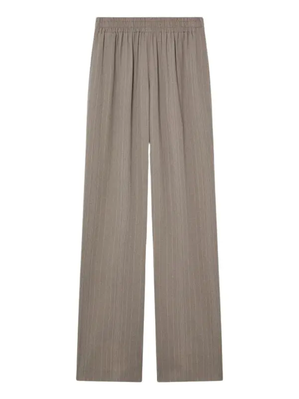 GOLDEN GOOSE Brittany" Striped Wide Leg Pants - Beige