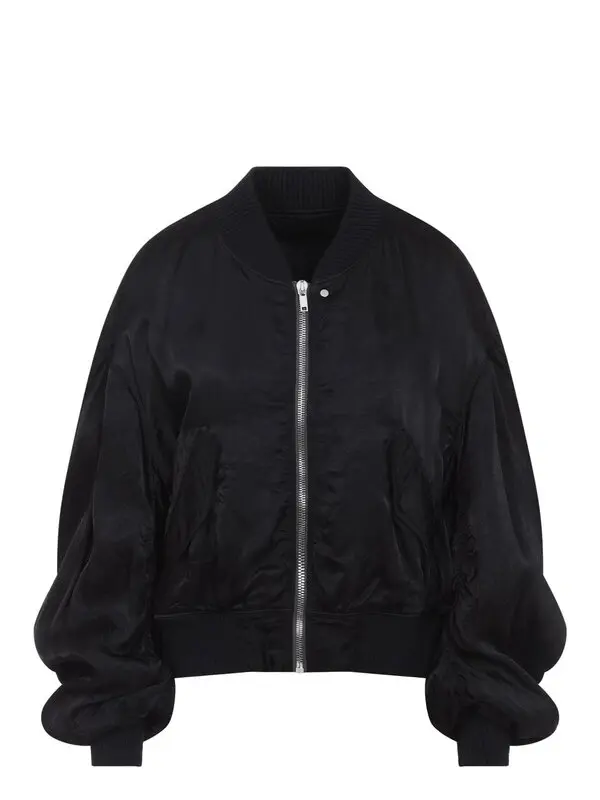 Rick Owens Secchia Flight Bomber Jacket - Black