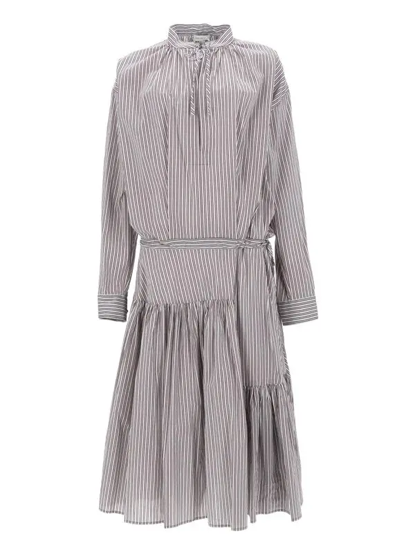 Dries Van Noten Striped Cotton-silk Long Suit - Multicolour