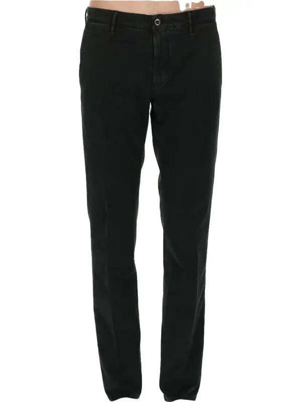 Incotex Cotton Blend Slim Fit Trousers For - Black