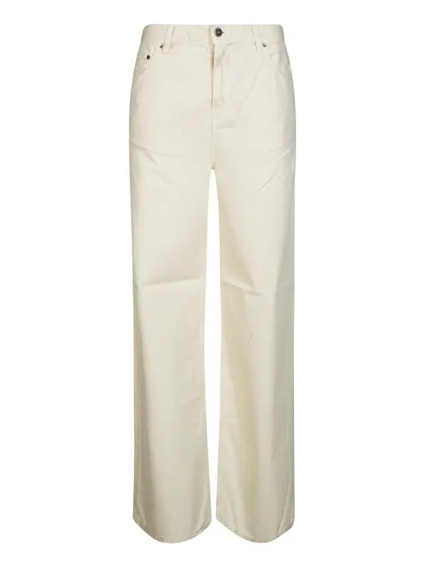 GOLDEN GOOSE Wide-leg Denim Trousers - Giallo