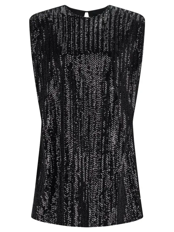 GOLDEN GOOSE Sequined Mini Dress - Black