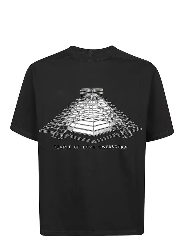 Rick Owens Graphic Crew Neck T-shirt - Black