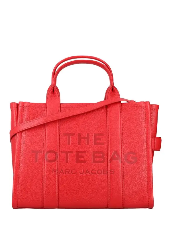 Marc Jacobs Medium Leather Tote Bag - True Red
