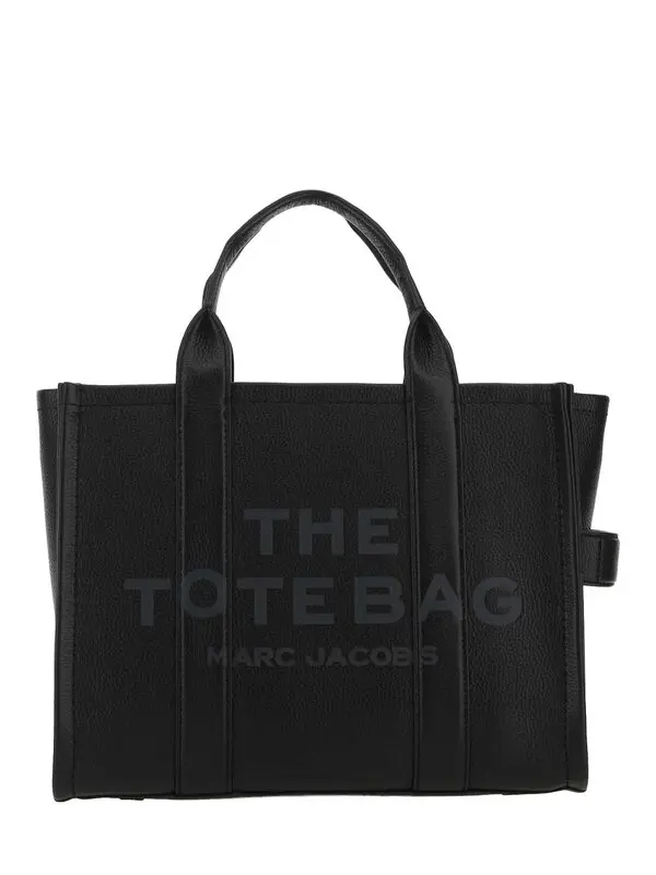 Marc Jacobs Leather Medium Tote Bag - Black