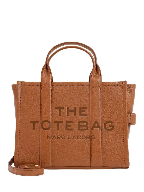 Marc Jacobs Leather Medium Tote Bag - Buff