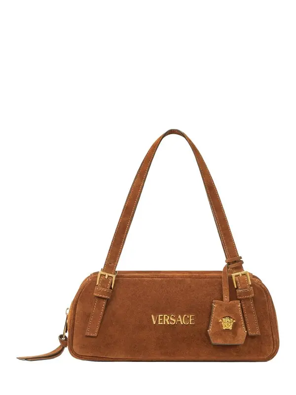 Versace Medusa Hardware Mini Crossbody Bag - Brown