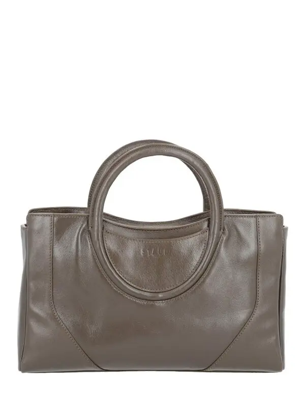 Staud Structured Leather Tote Bag - Brown